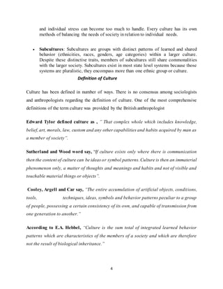 Assignment on culture | DOCX