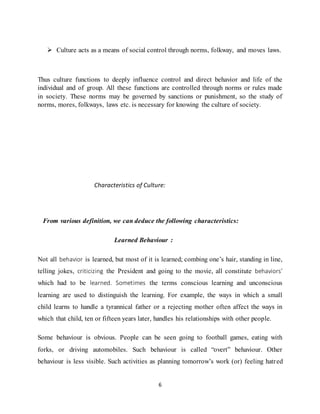 Assignment on culture | DOCX