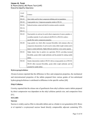 Direct Compressible Filler | PDF
