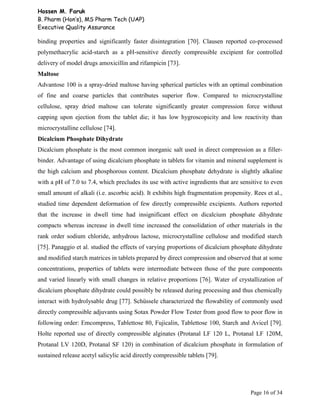 Direct Compressible Filler | PDF