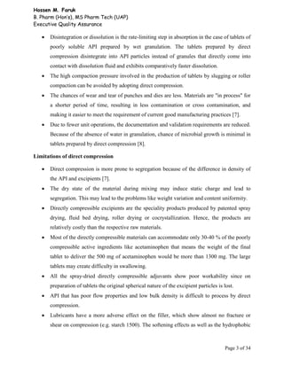 Direct Compressible Filler | PDF