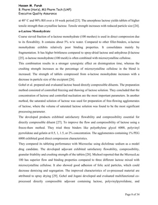 Direct Compressible Filler | PDF