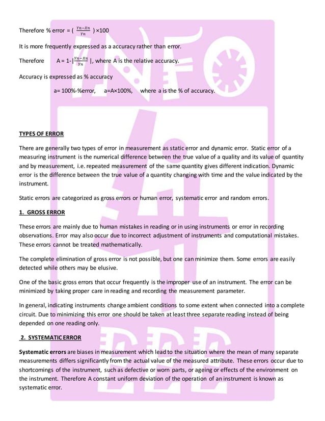 Assignment on errors | DOCX | Physics | Science