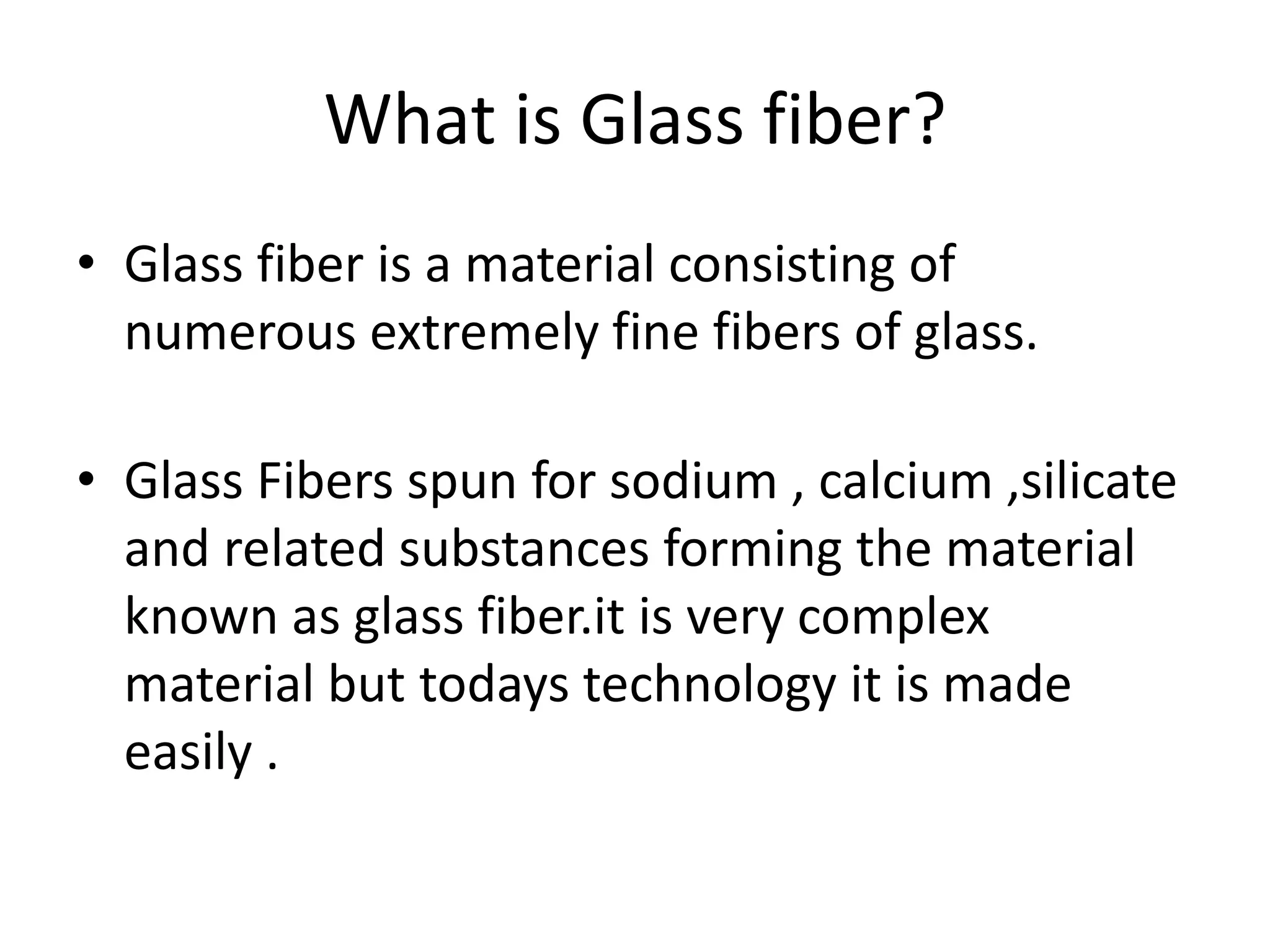 Glass fiber | PPT