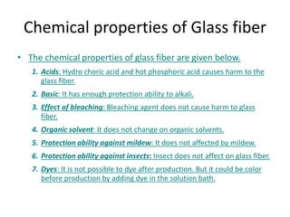 Glass fiber | PPT