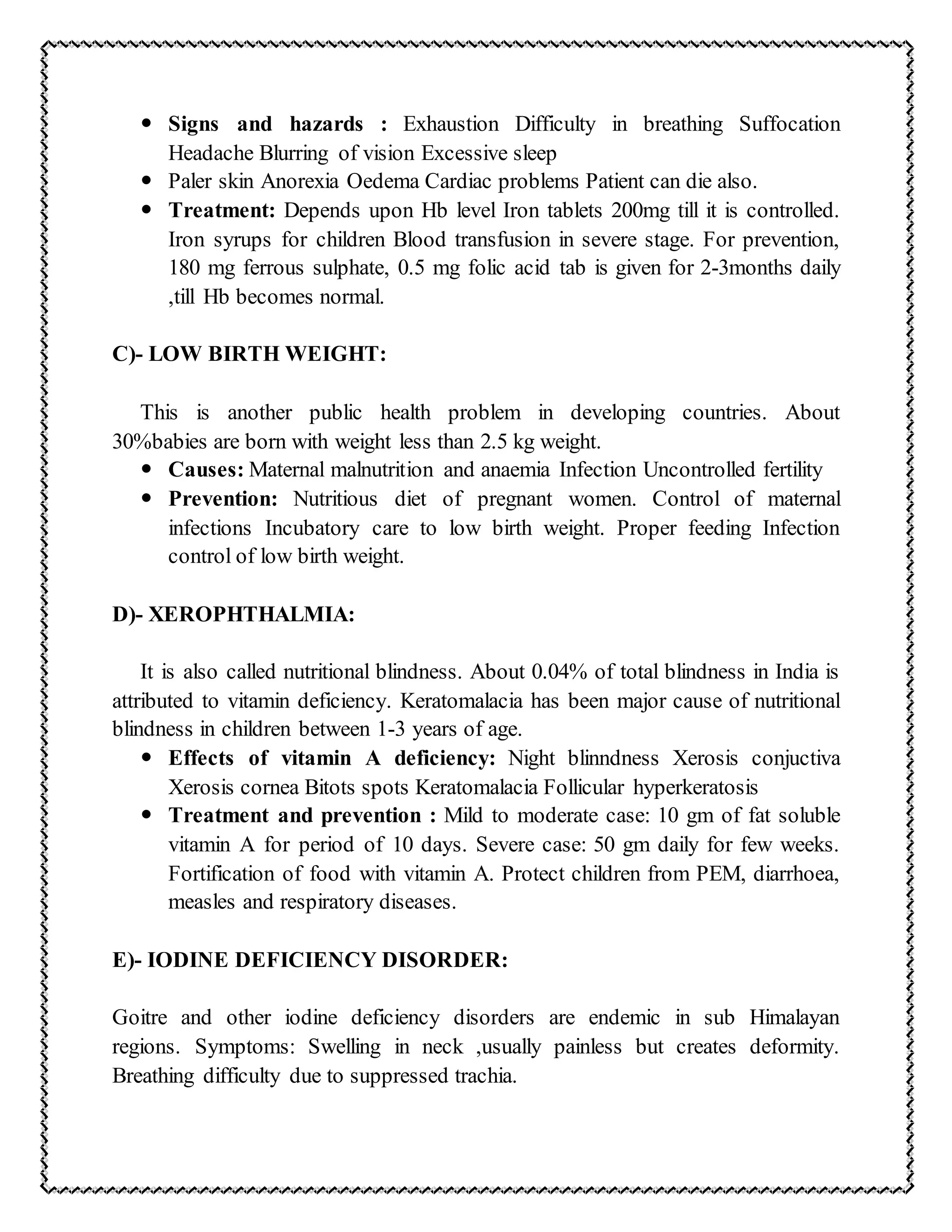 Assignment on health problem in india | DOCX