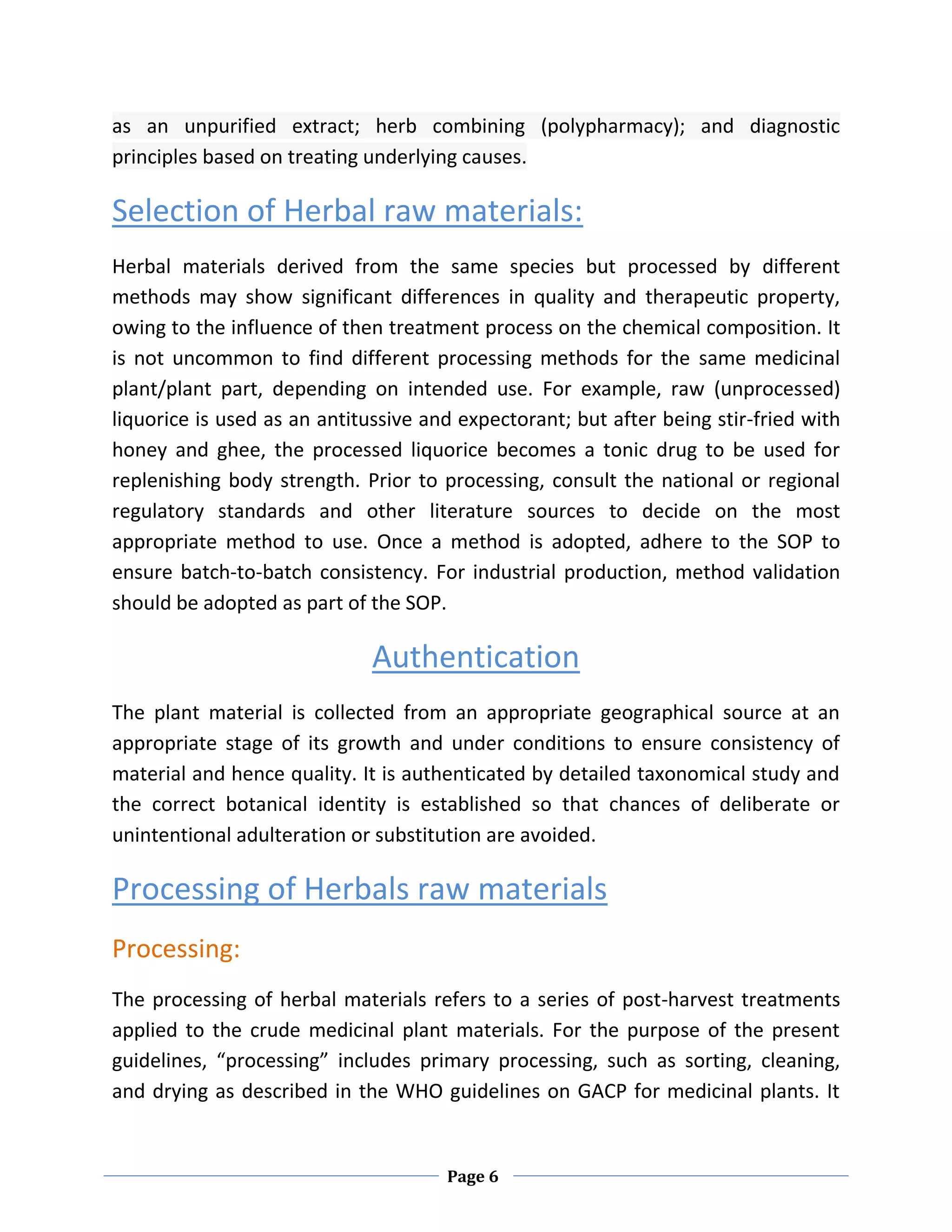 herba as raw materials | PDF