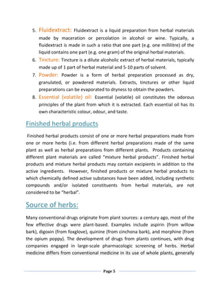 herba as raw materials | PDF