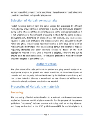 herba as raw materials | PDF