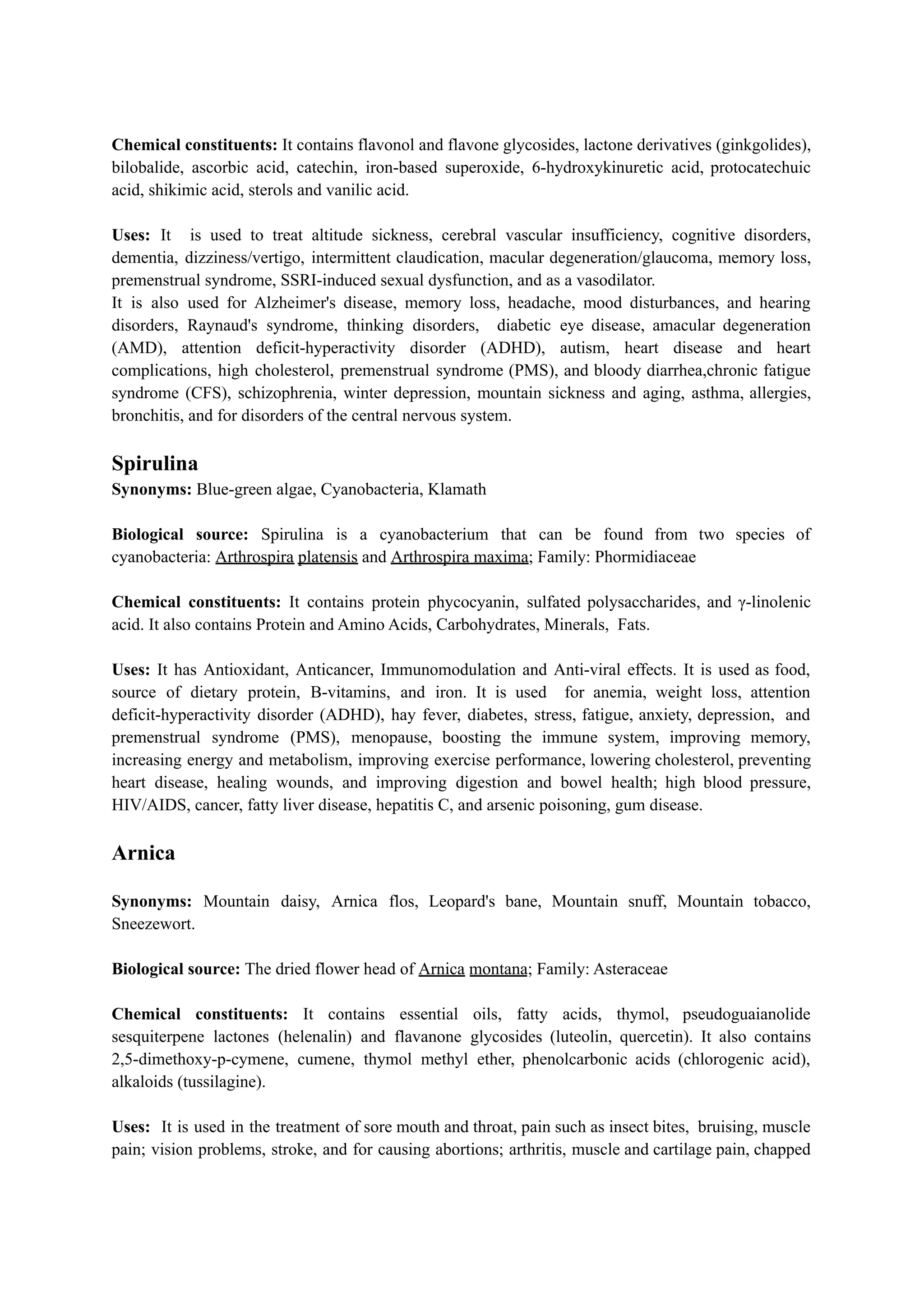 Herbs as Health Foods| Pharmacognosy | Pharmacy | Assignment.pdf