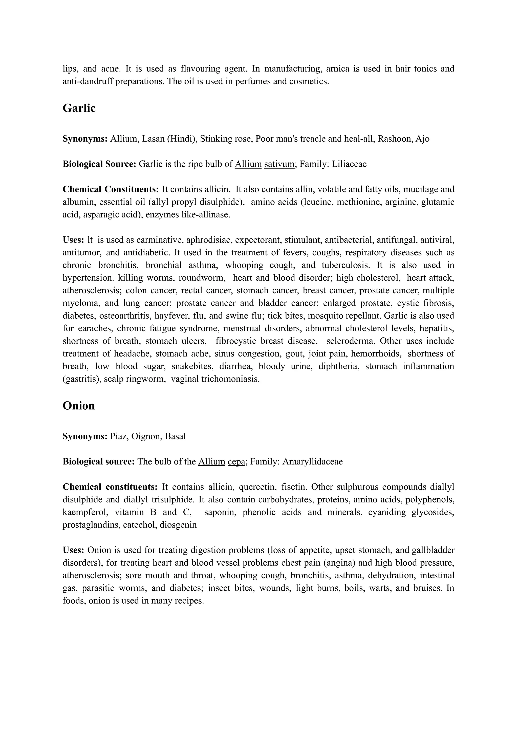 Herbs as Health Foods| Pharmacognosy | Pharmacy | Assignment.pdf