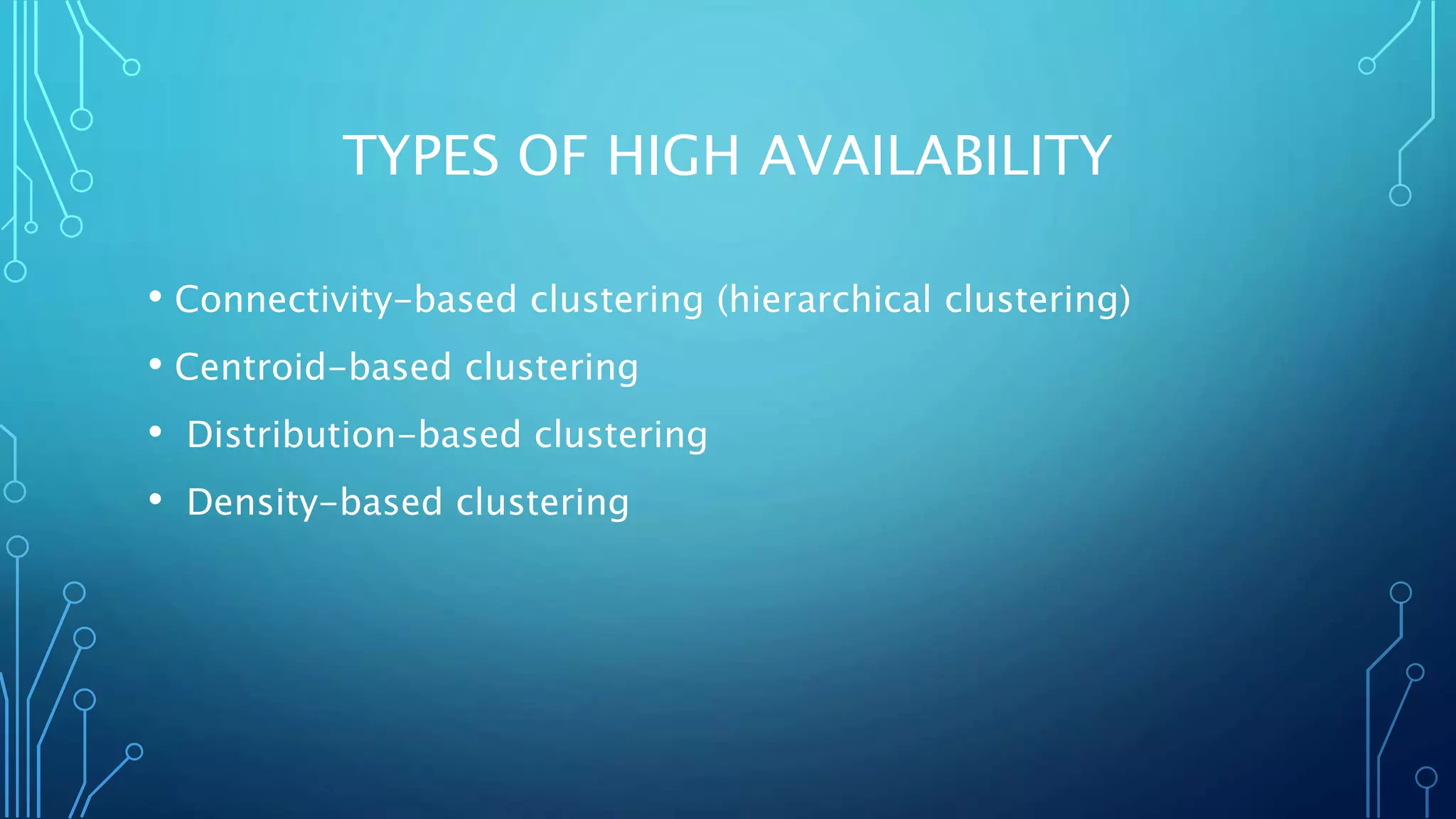 Assignment on high availability(clustering) | PPT