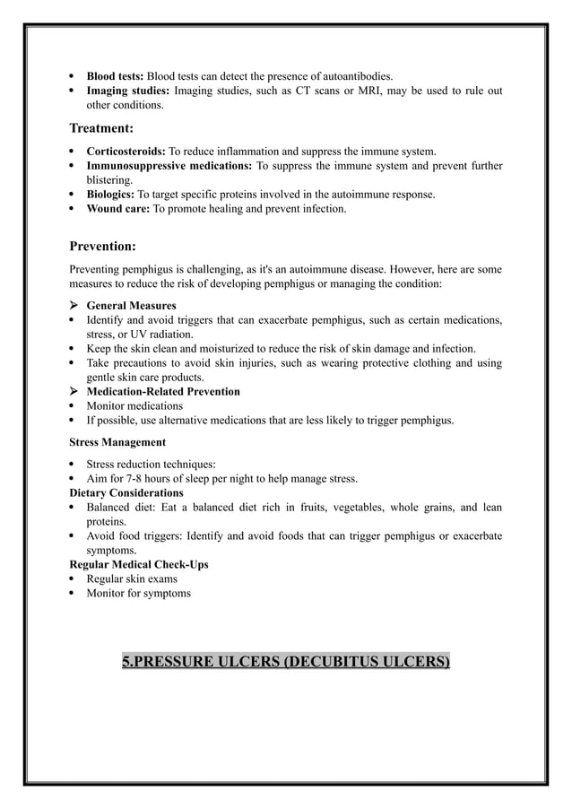 Integumentary System And It's Disease Conditions | DOCX