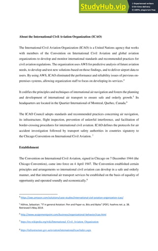 Assignment On International Civil Aviation Organization ICAO.Pdf