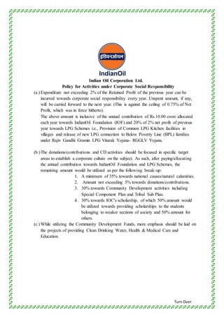 Assignment of IOCL | DOCX | Commodities | Economy