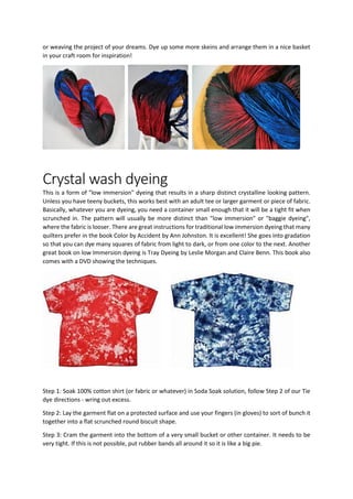 Assignment on latest development on dyeing technique | PDF