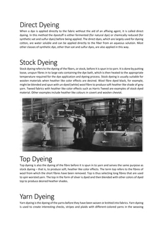 Assignment on latest development on dyeing technique | PDF