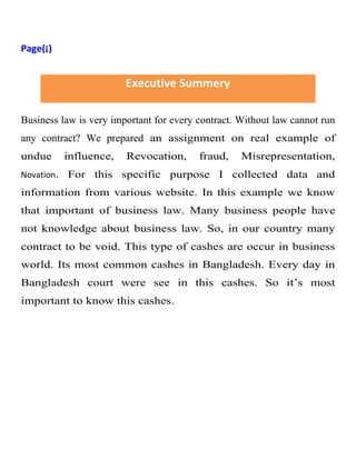 Real Examples of Business Law | DOCX