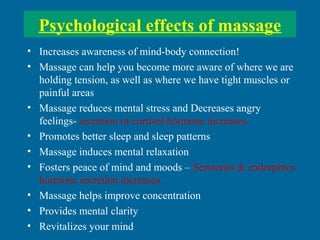Assignment on massage therapy | PPT