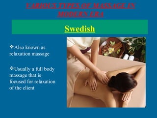 Assignment on massage therapy | PPT