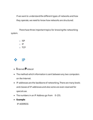 Networking and Data Management | DOCX
