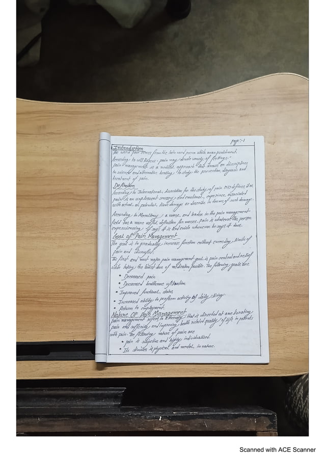 assignment on pain management.pdf