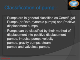 Presentation on pump Roll 132031-132040 | PPTX