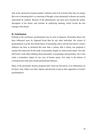 Introduction to Psychoanalysis: An Historical Overview | DOC