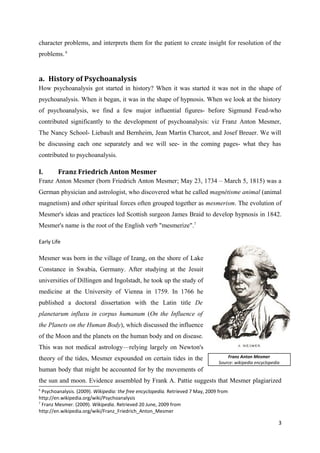 Introduction to Psychoanalysis: An Historical Overview | DOC | Religion ...