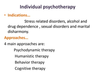 Assignment on psychotherapy | PPTX