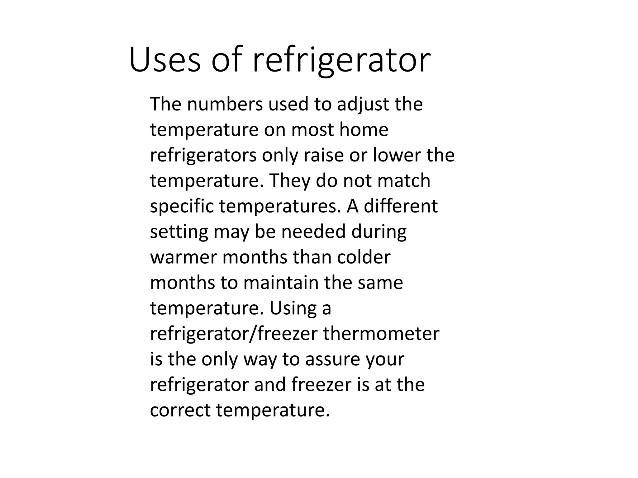 Assignment on refrigrator | PPTX