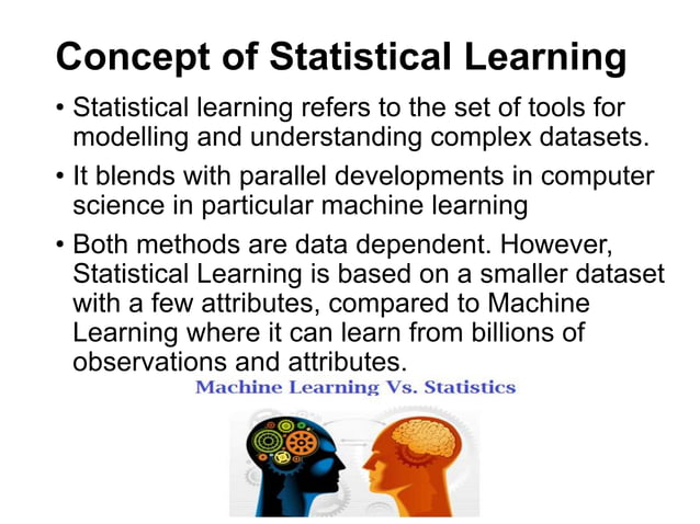 Introduction to statistical learning - Some basics | PPTX