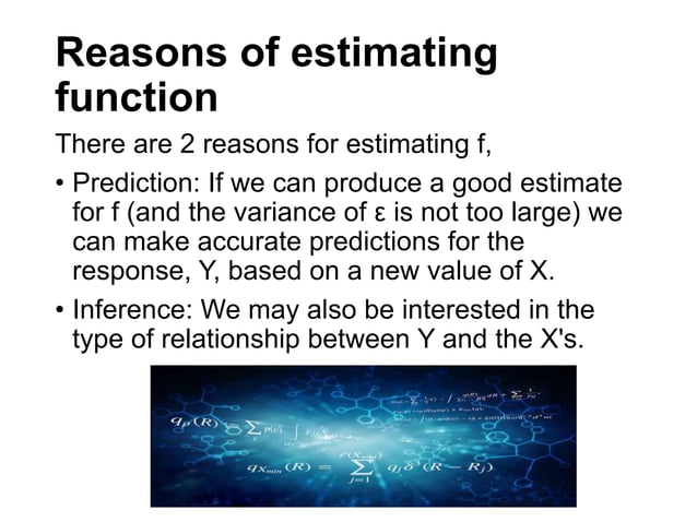Introduction to statistical learning - Some basics | PPTX