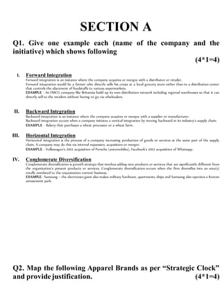 Assignment on Strategic Management | PDF