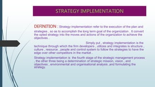 strategy implementation | PPTX