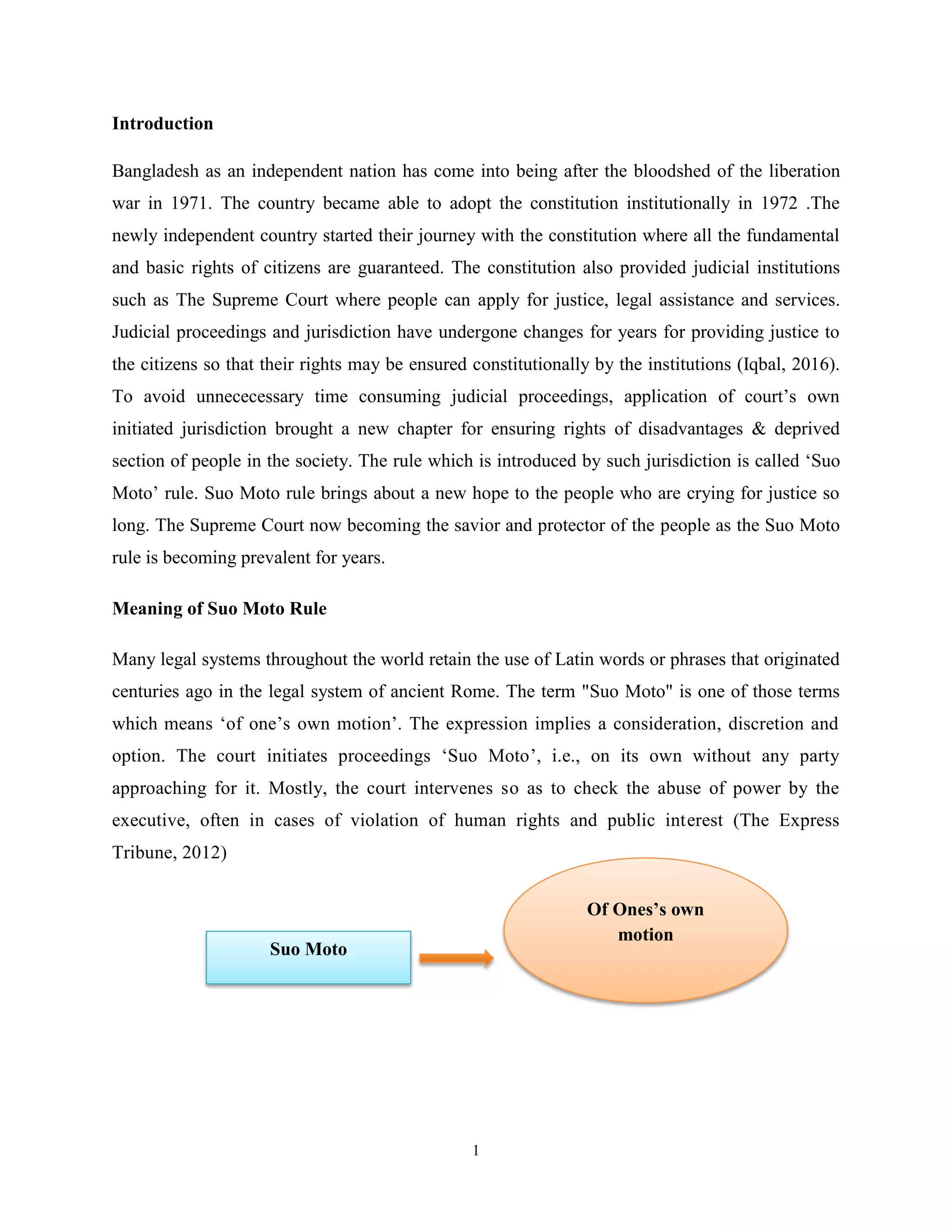 Suo Motu Rule | PDF