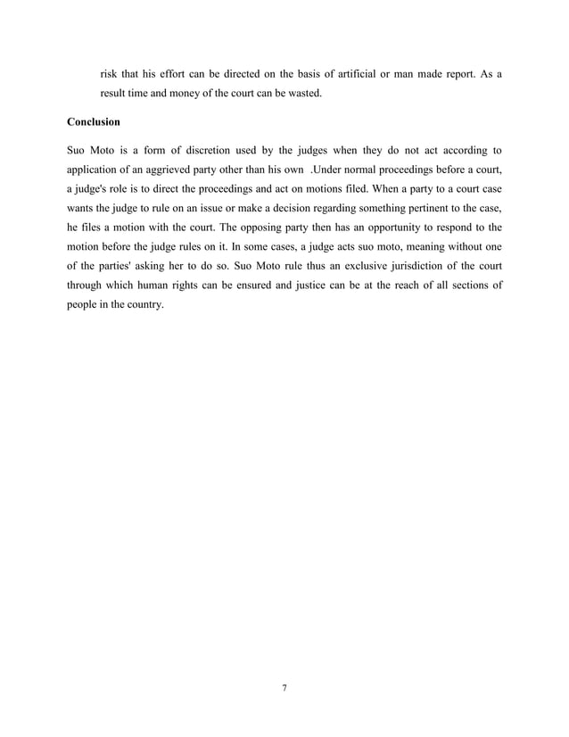 Suo Motu Rule | PDF | Law