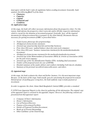 Assignment on SWOT analysis of islami bank bangladesh ltd. | DOCX