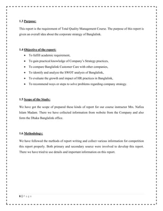 Assignment on tqm practice of banglalink | PDF