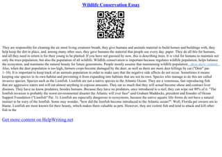 Assignment On Wildlife Conservation | PDF