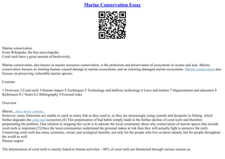Assignment On Wildlife Conservation | PDF