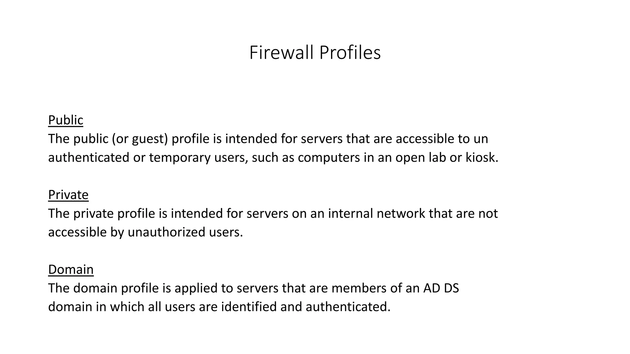 Assignment on windows firewall | PPTX