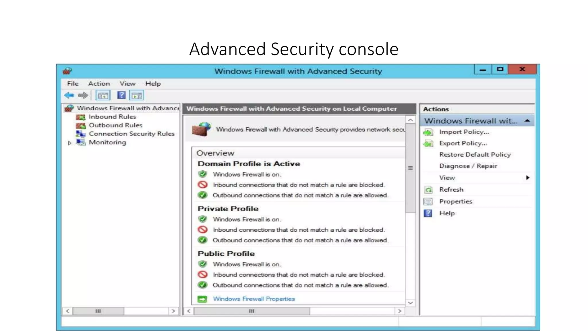 Assignment on windows firewall | PPTX