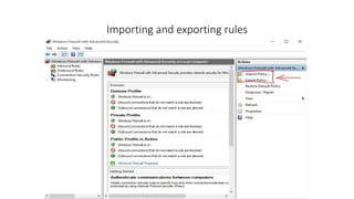 Assignment on windows firewall | PPTX