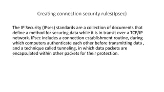 Assignment on windows firewall | PPTX