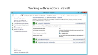Assignment on windows firewall | PPTX