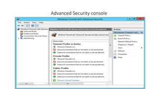 Assignment on windows firewall | PPTX