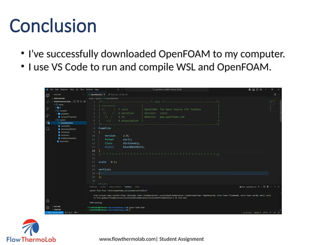 Assignment_openFOAM downloading a tutorial | PPT