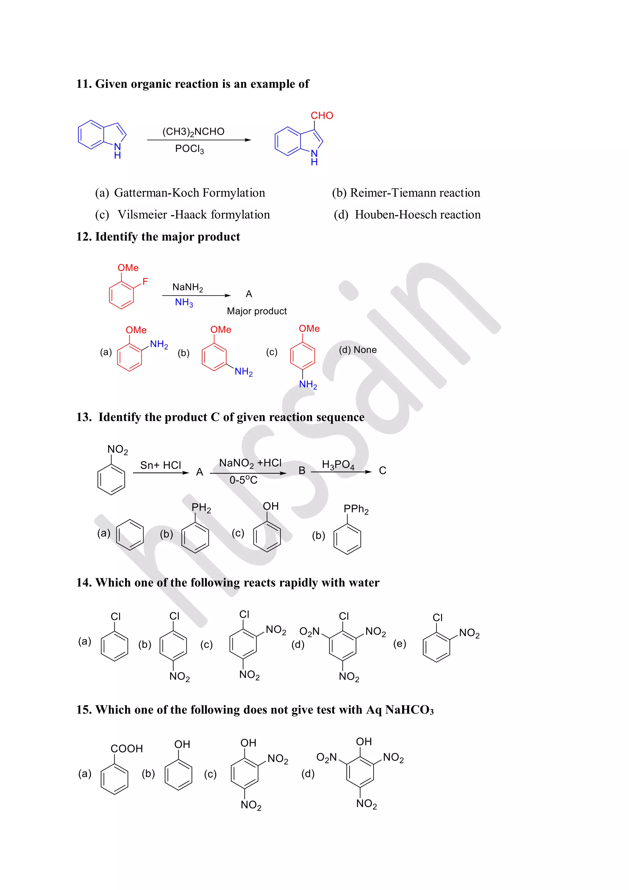 Assignment-3: Org mechanism | PDF | Chemistry | Science