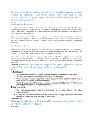 operating system assignment waht is interupt | PDF